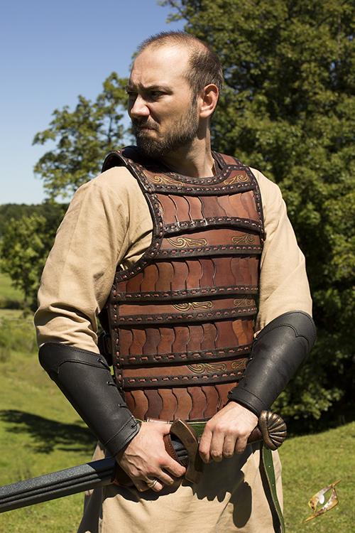 Celtic Leather Armour Lamellar Brown – Medieval and More