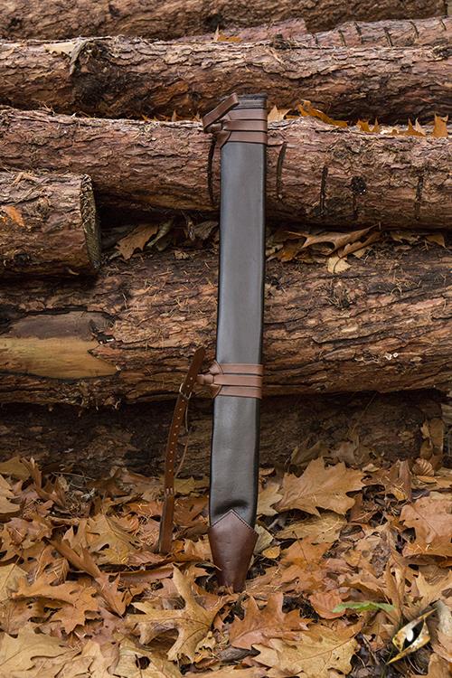 Left Hand Scabbard Large Black – Medieval and More