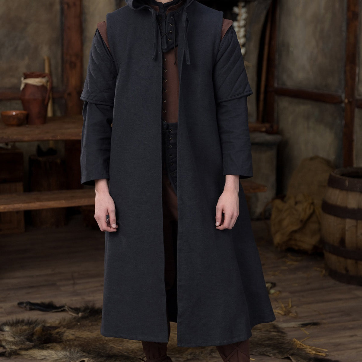 Dungeons & Dragons Ranger Coat Black – Medieval and More