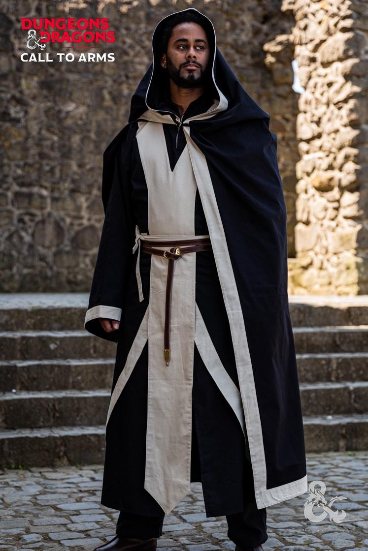 Dungeons & Dragons Wizard Garment Set Dark Black/Natural – Medieval and ...